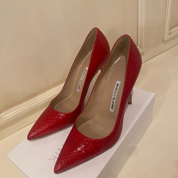 Manolo Blahnik | Shoes | Magnificent Python Manolo Shoes Brand New ...